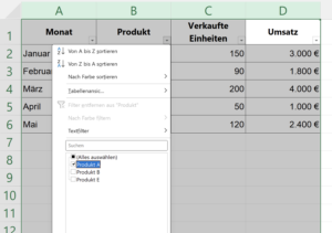 Excel Filter Funktion: Datenanalyse leicht Gemacht - 5 Minuten Excel